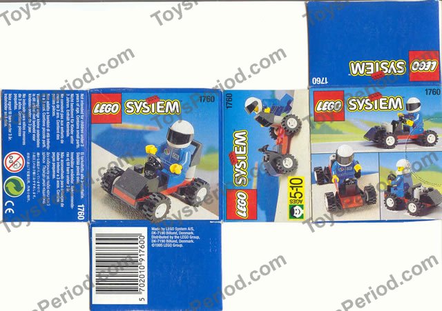 LEGO 1760 Racer Polybag Set Instructions and Parts List