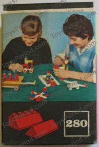 LEGO 280-2 Sloping Roof Bricks, Blue Set Parts List