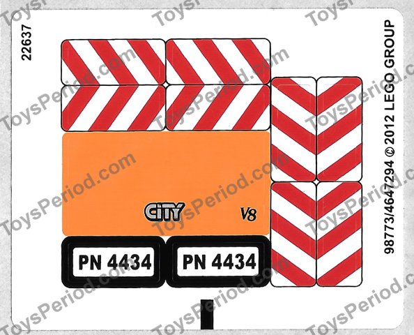 LEGO Sets with Part 4434stk01 Sticker Sheet for Set 4434 - (98773/4647294)