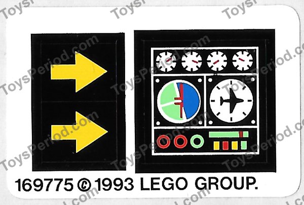 LEGO Sets with Part 8412stk01 Sticker Sheet for Set 8412 - (169775)