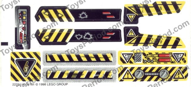 LEGO Sets with Part 8450stk02 Sticker Sheet for Set 8450 - Sheet 2 ...