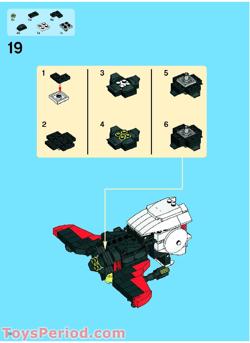 LEGO 10192 Space Skulls Instructions and Parts List