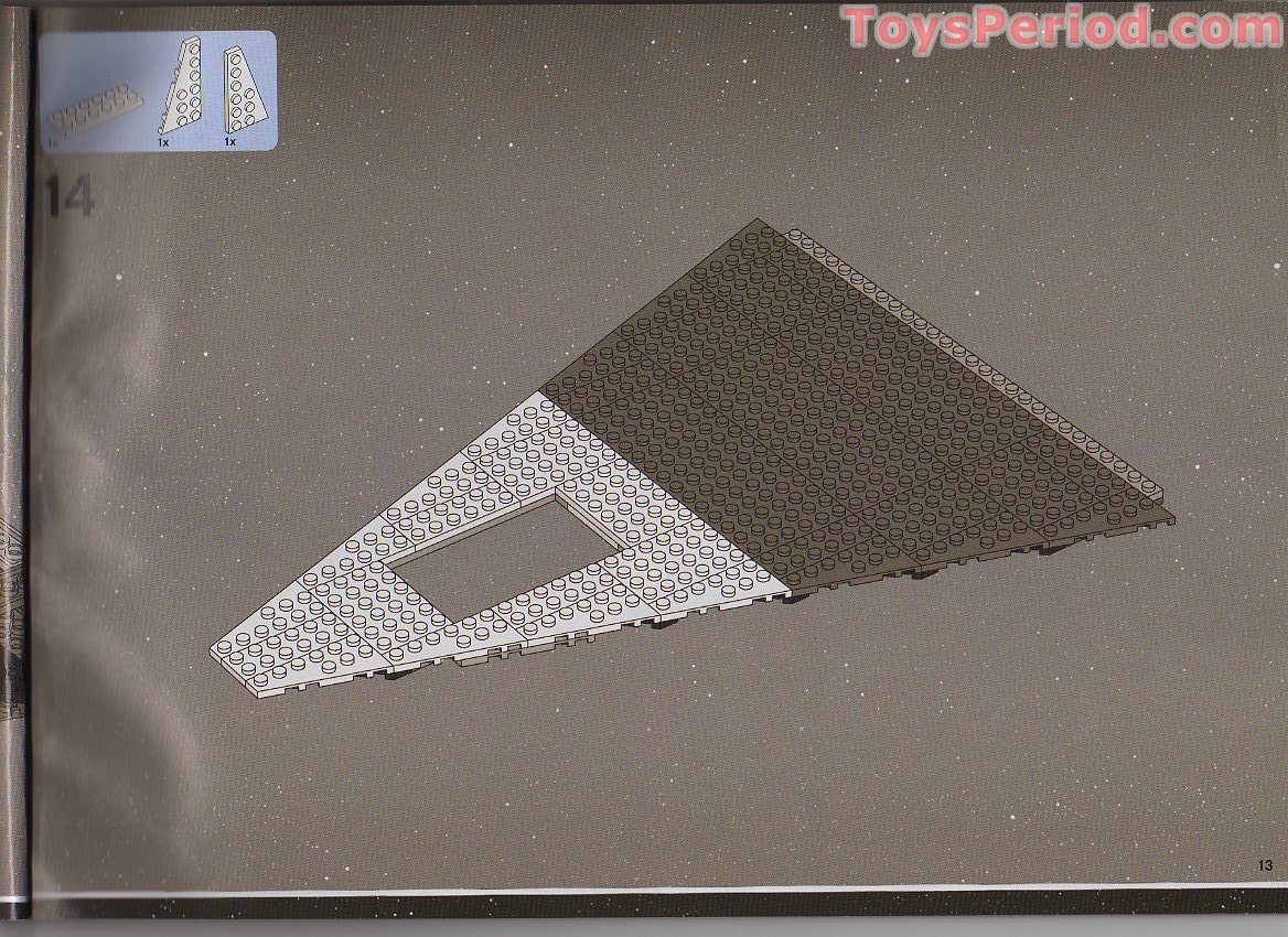 LEGO 6211 Imperial Star Destroyer Instructions and Parts List