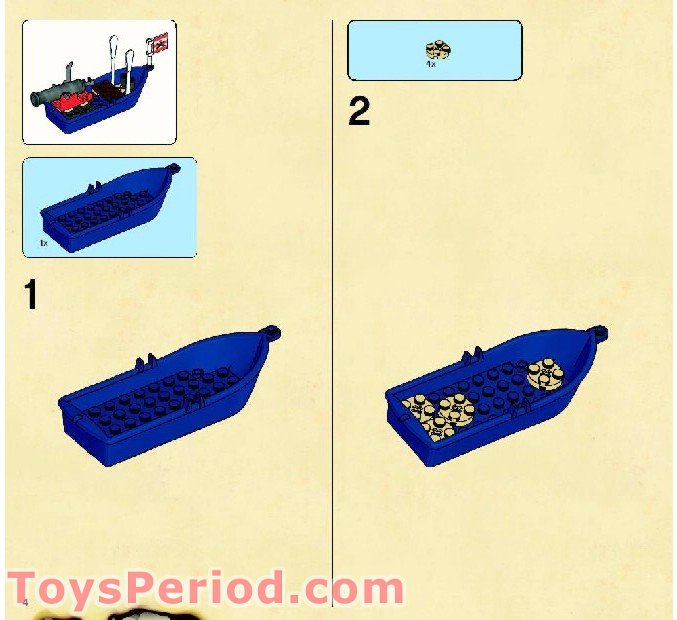 LEGO 6241 Loot Island Instructions and Parts List