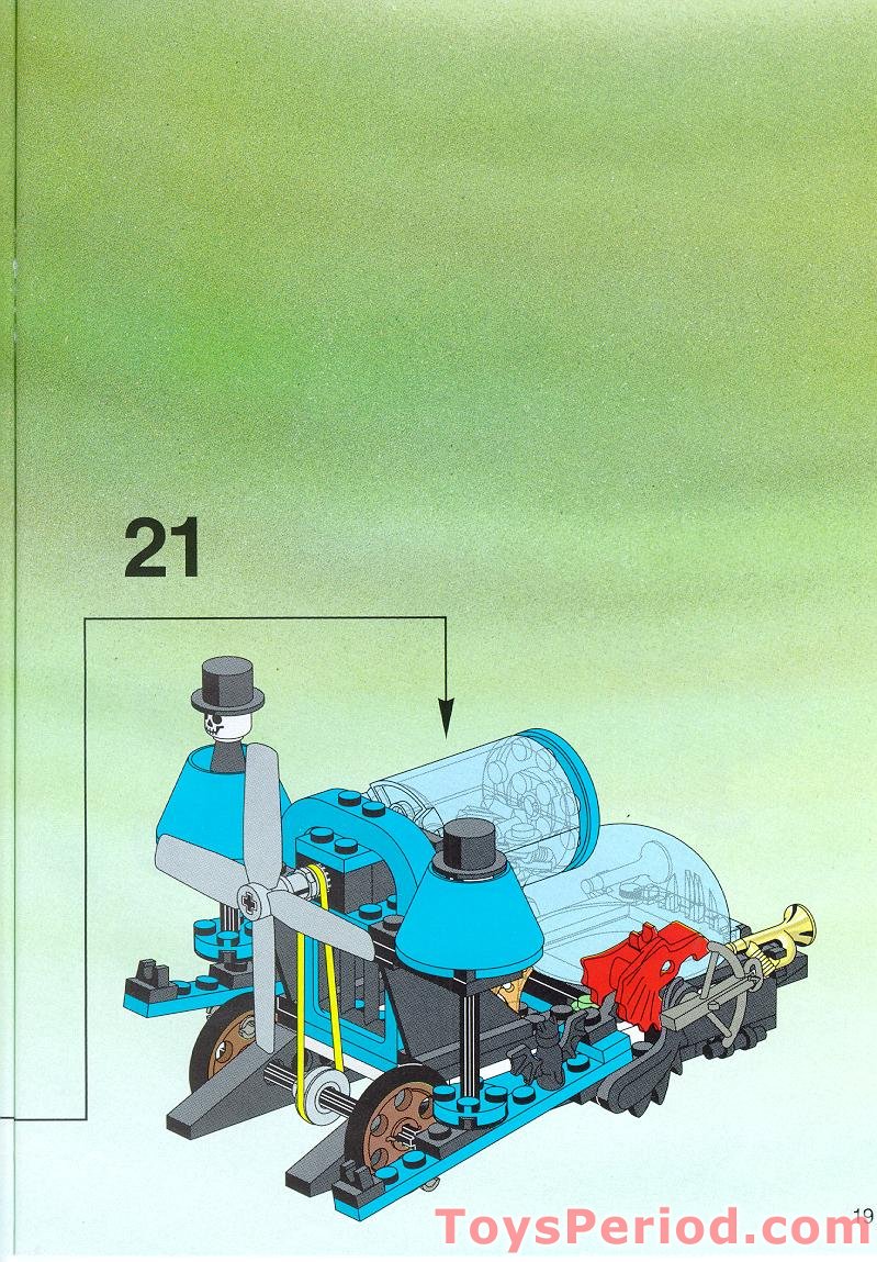 LEGO 6496 Whirling Time Warper Instructions and Parts List