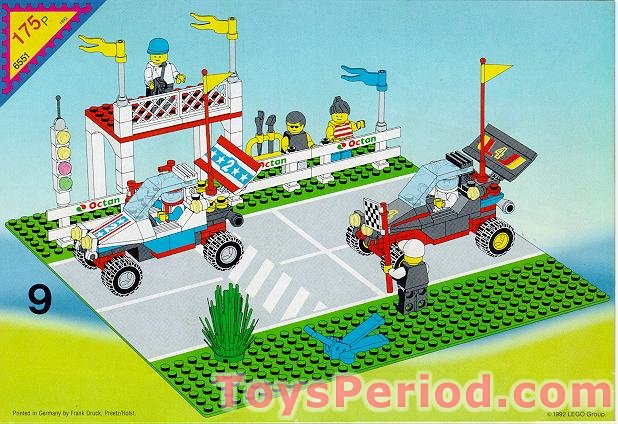 LEGO 6551 Checkered Flag 500 Instructions and Parts List
