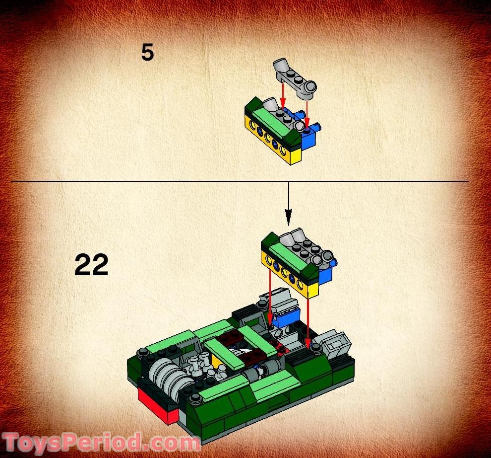 LEGO 7626 Jungle Cutter Instructions and Parts List