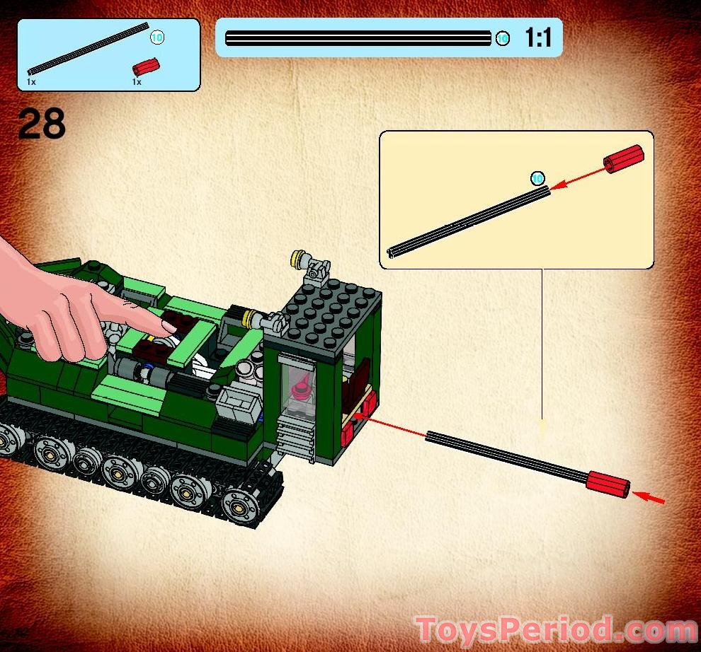 LEGO 7626 Jungle Cutter Instructions and Parts List
