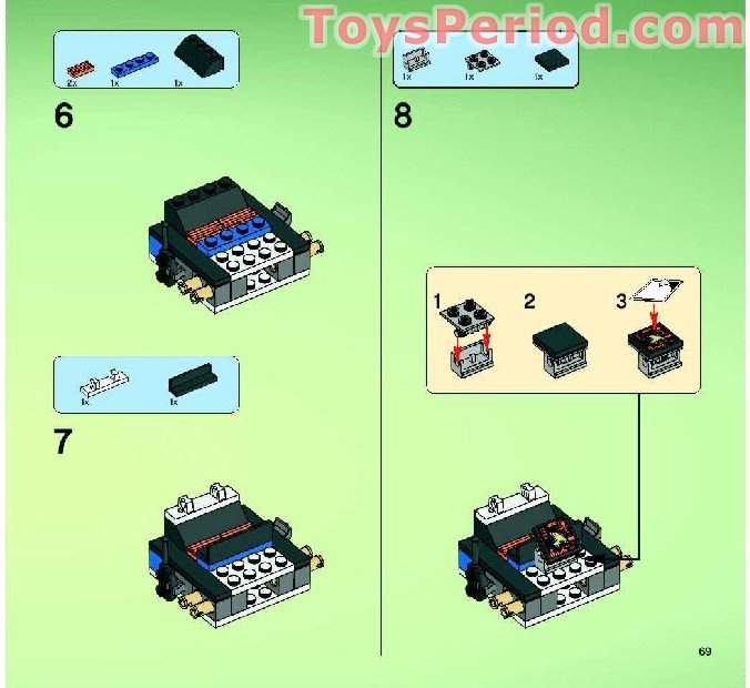 LEGO 7644 MX-81 Hypersonic Operations Aircraft Instructions and Parts List