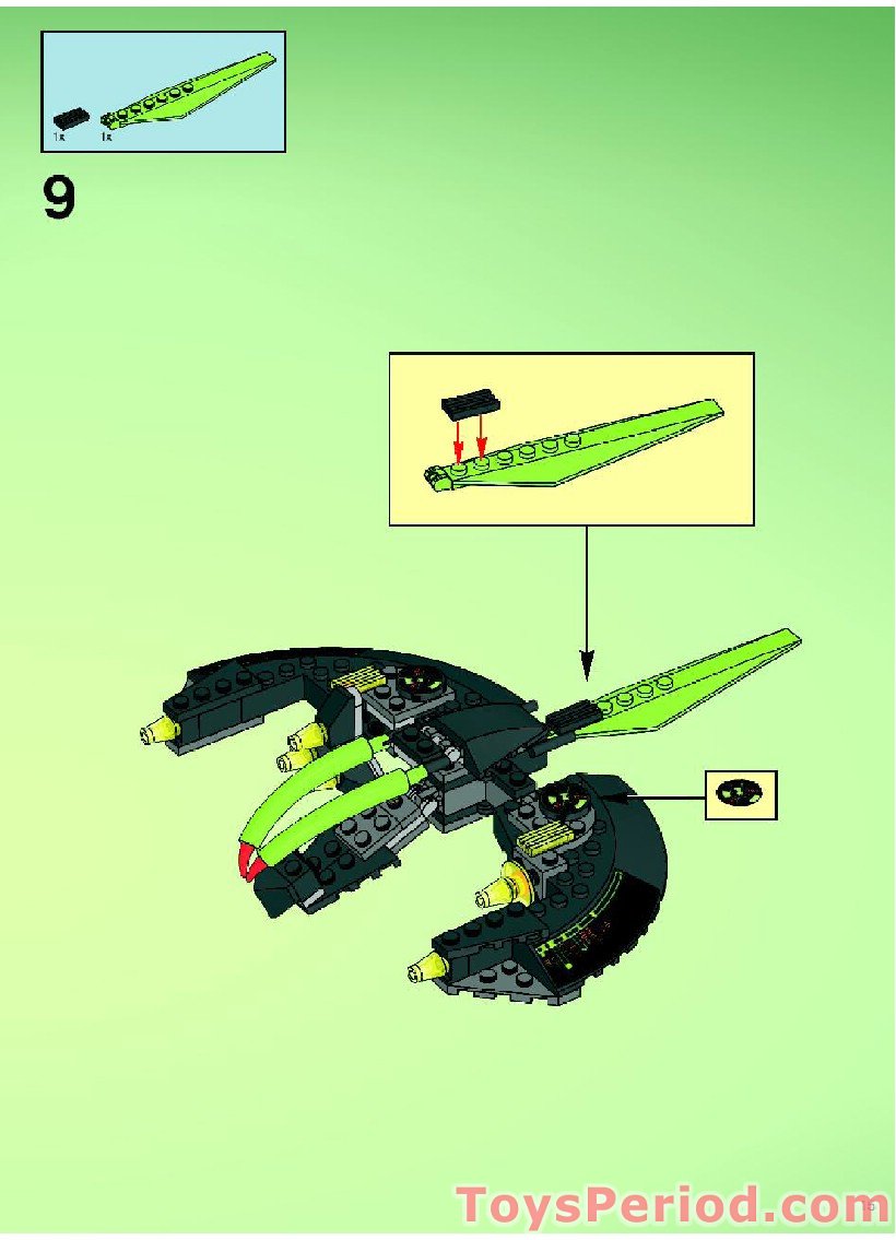 LEGO 7690 MB-01 Eagle Command Base Instructions and Parts List