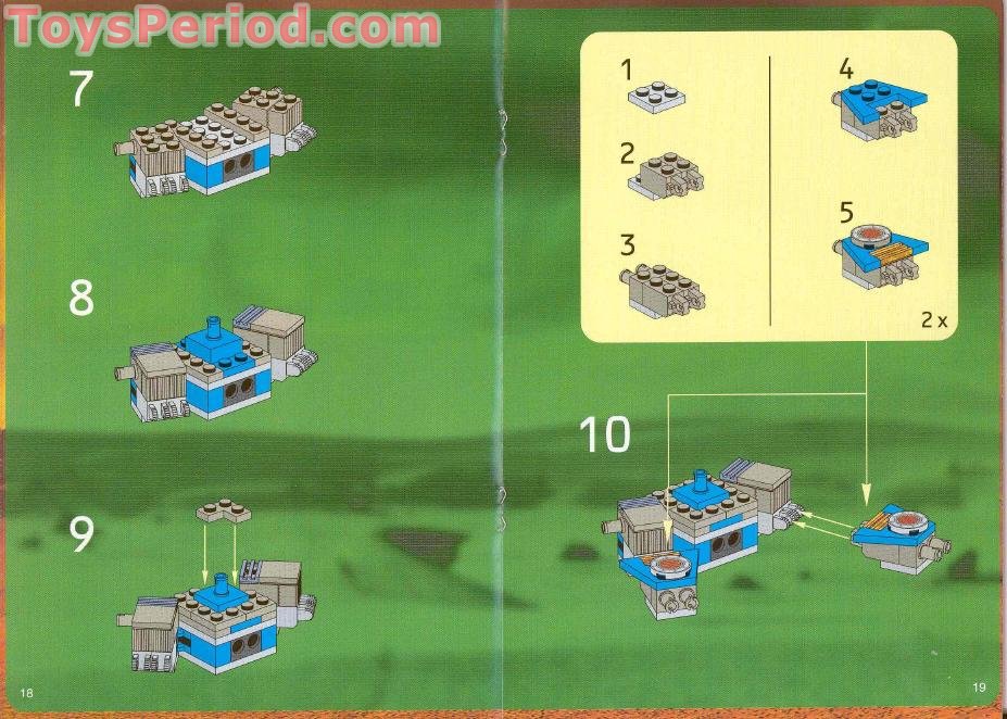 LEGO 7313 Red Planet Protector Instructions and Parts List