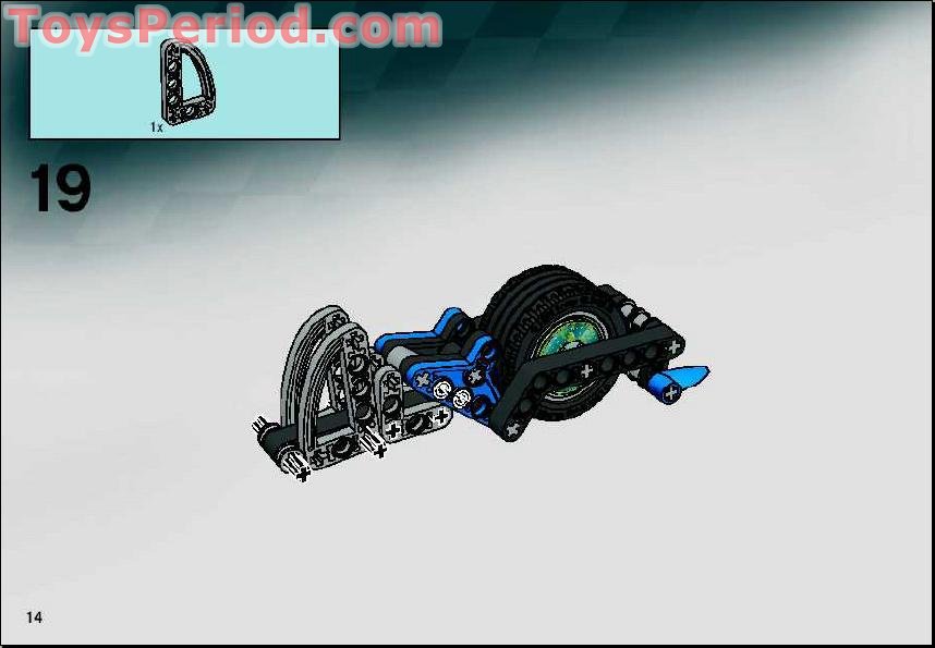 LEGO 8646 Speed Slammer Bike Instructions and Parts List