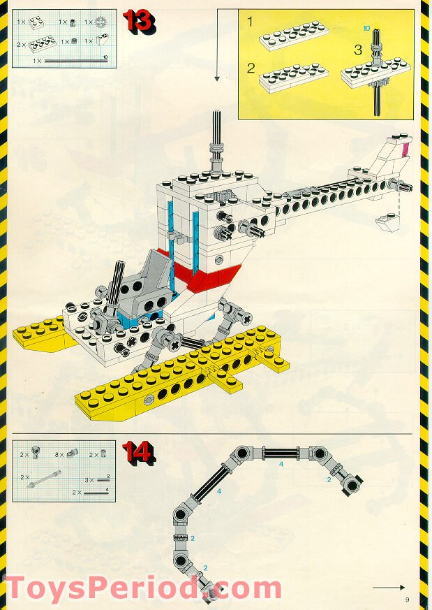 LEGO 8640 Polar Copter Instructions and Parts List