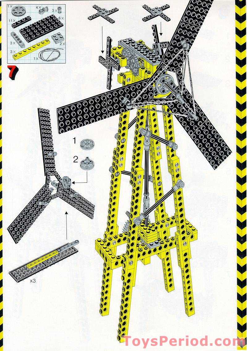 LEGO 8090 Technic Universal Set Instructions and Parts List