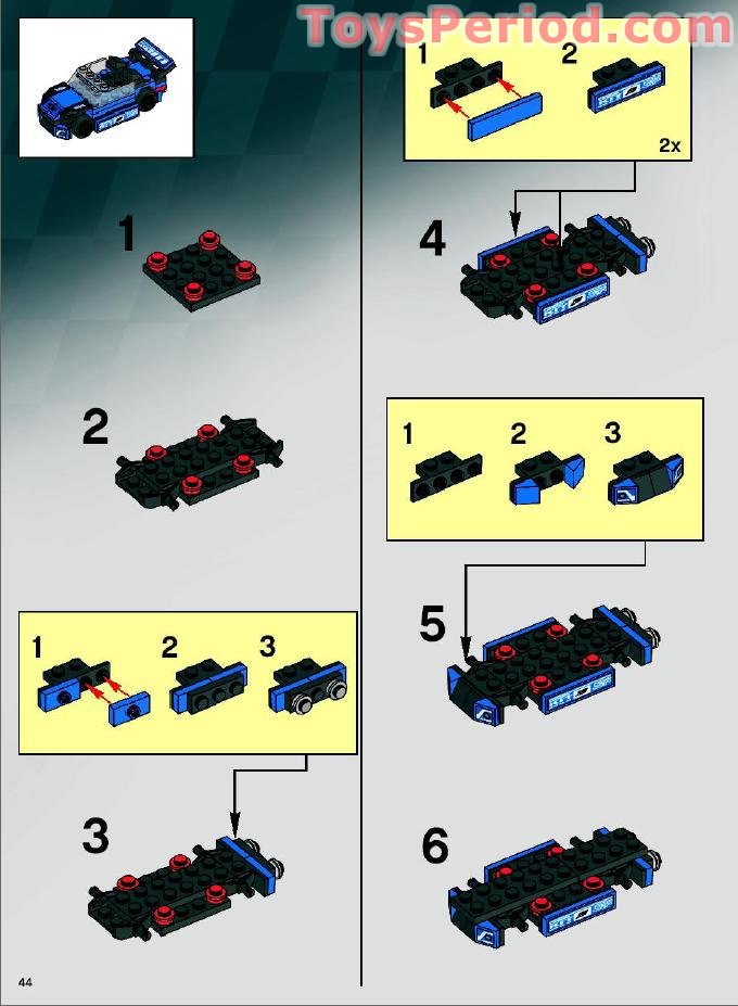 LEGO 8135 Bridge Chase Instructions and Parts List