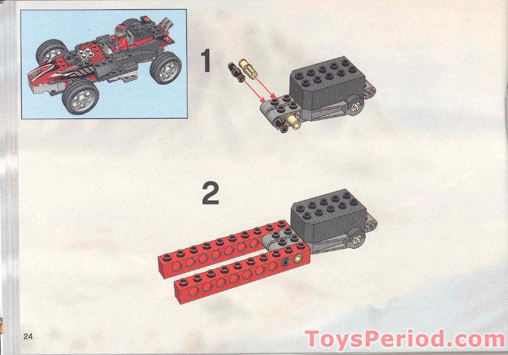 LEGO 8357 Zonic Strike Instructions and Parts List