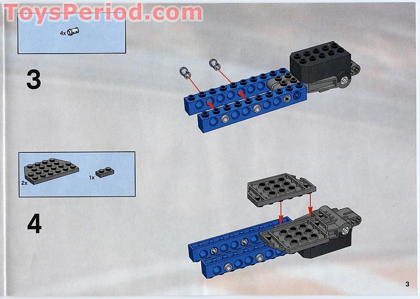 LEGO 8374 Williams F1 Team Racer 1:27 Instructions and Parts List