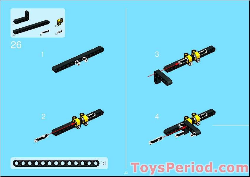 LEGO 8435 4wd Instructions and Parts List