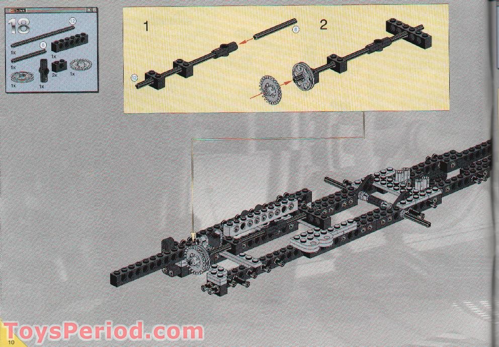 LEGO 8458 Silver Champion Racer Instructions and Parts List