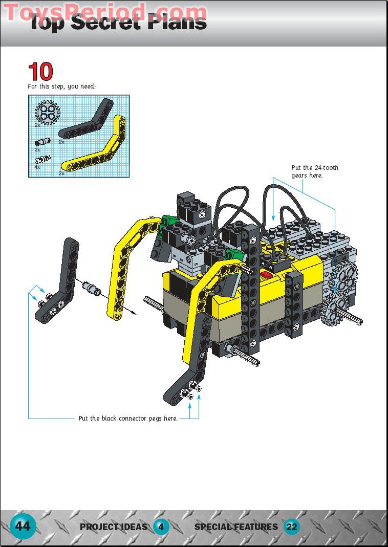 LEGO 9719 Robotics Invention System, Version 1.0 Instructions and Parts ...