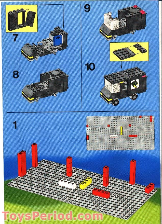 LEGO 1490 Town Bank Instructions, from 1988 | LEGO Reference