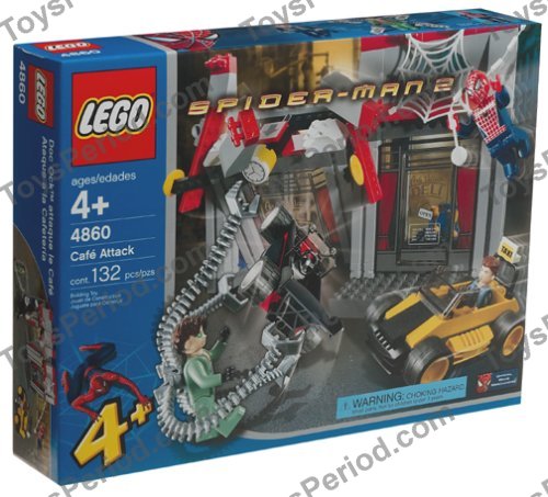 LEGO 4860 Doc Ock's Cafe Attack Instructions and Parts List