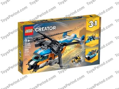 LEGO 31096 Twin-Rotor Helicopter Set Parts List