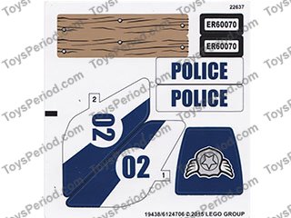 LEGO Sets with Part 60070stk01 Sticker Sheet for Set 60070 - (19438/ ...