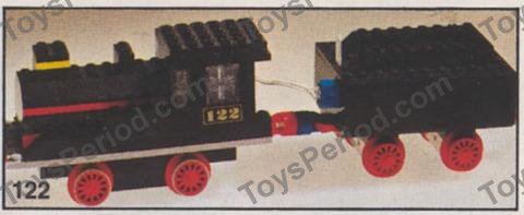 LEGO 122 Loco and Tender Instructions and Parts List