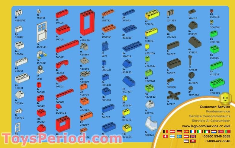 LEGO 5932 My First LEGO Set Instructions and Parts List