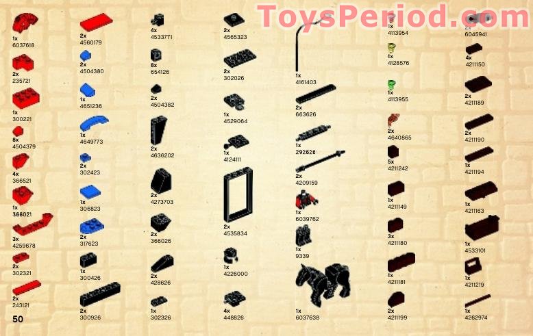 LEGO 70401 Gold Getaway Instructions and Parts List