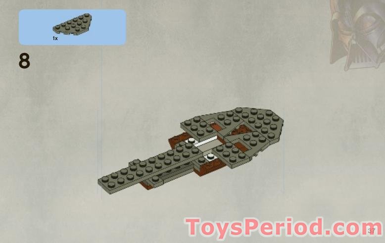 LEGO 7959 Geonosian Starfighter Instructions and Parts List