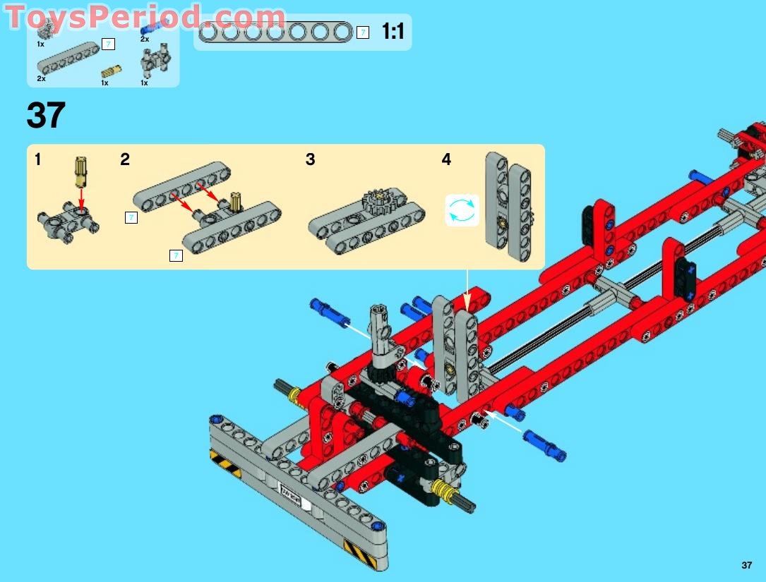 LEGO 9397 Logging Truck Instructions and Parts List