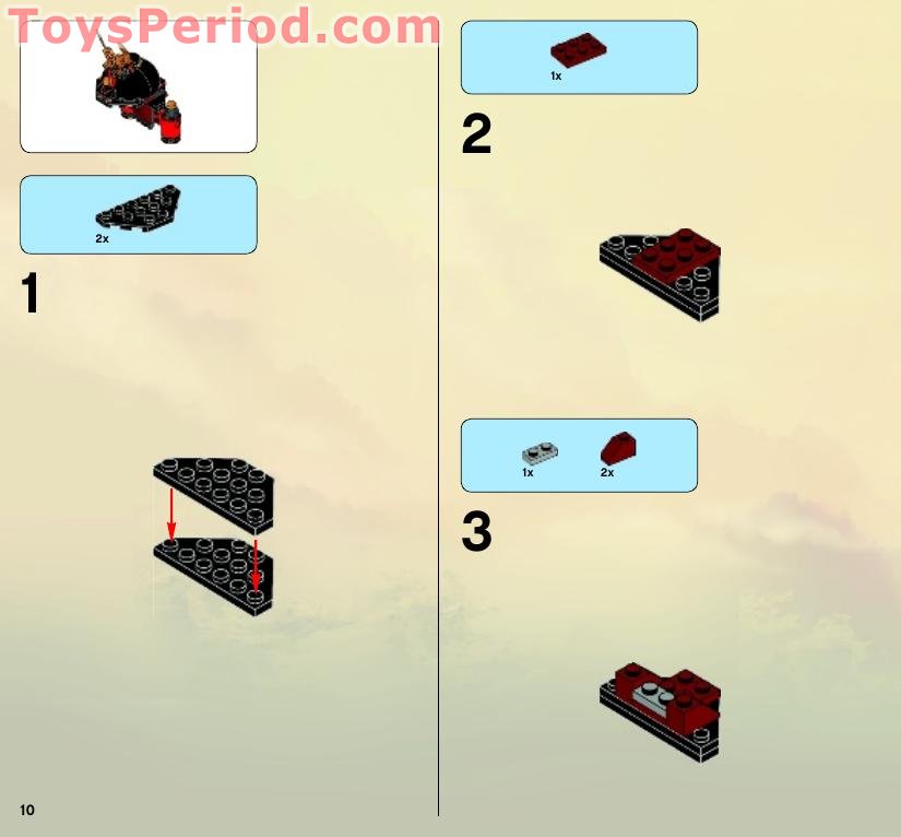 LEGO 9448 Samurai Mech Instructions and Parts List