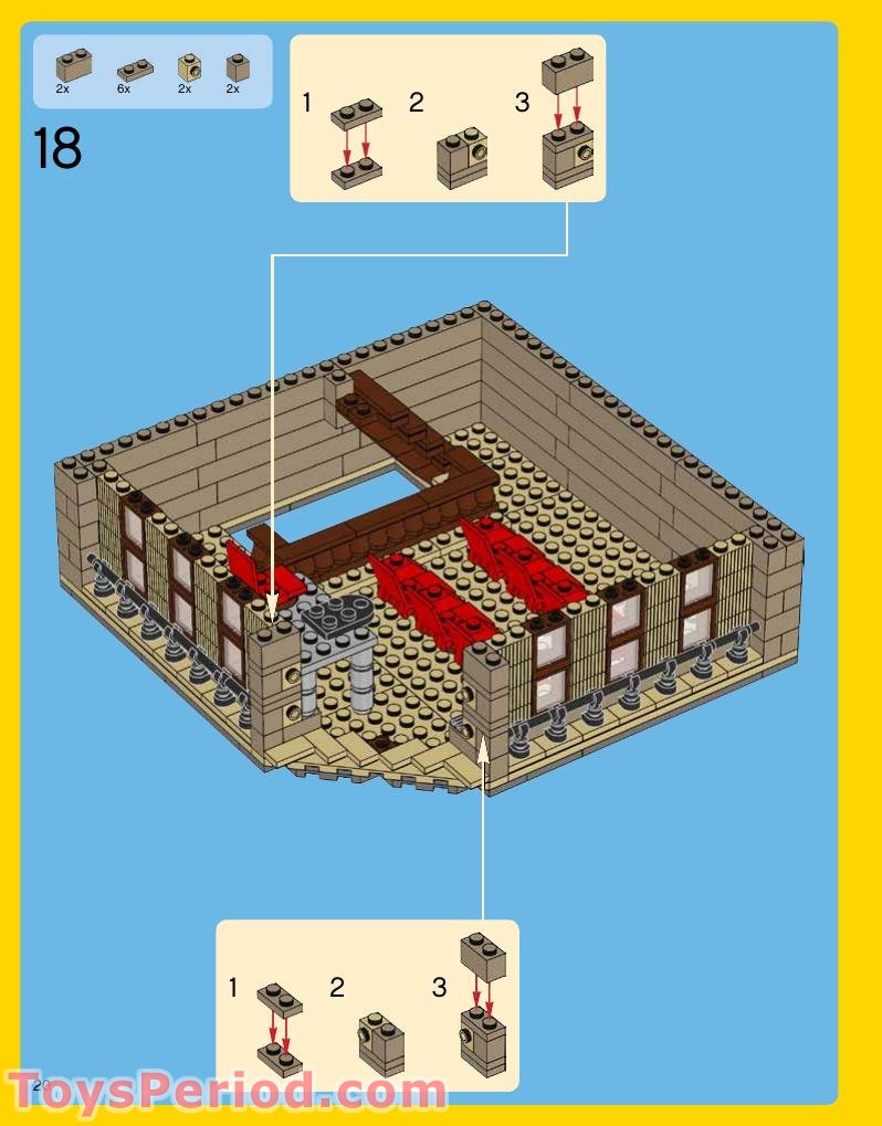 LEGO 10232 Palace Cinema Instructions and Parts List