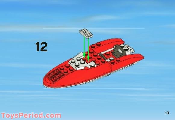 LEGO 4641 Speed Boat Instructions and Parts List