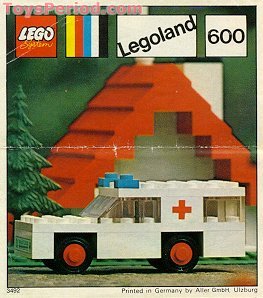 LEGO 600-1 Ambulance Instructions and Parts List