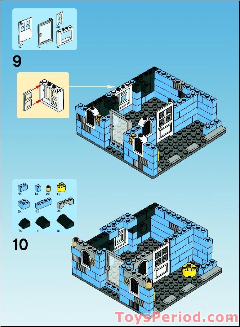 LEGO 10190 Market Street Instructions and Parts List
