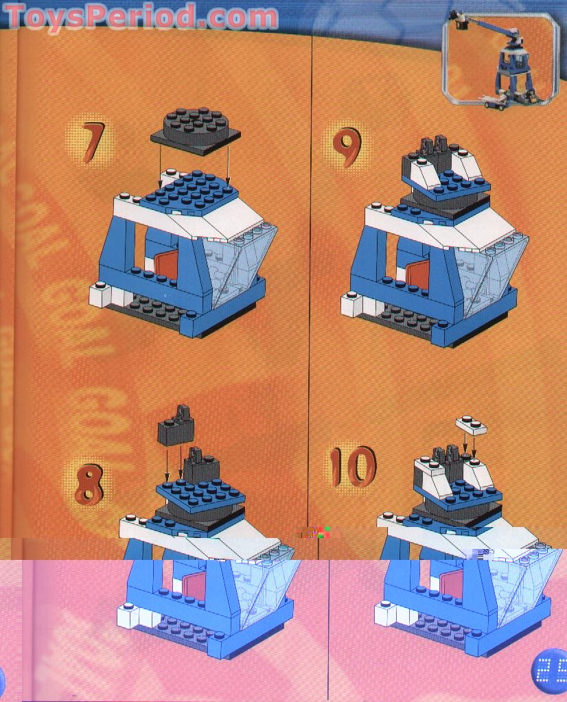 LEGO 3408 Super Sports Coverage Instructions and Parts List