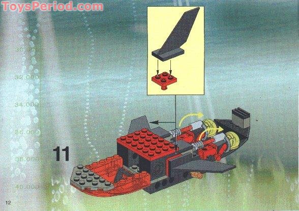 LEGO 4793 Ogel Shark Sub Instructions and Parts List
