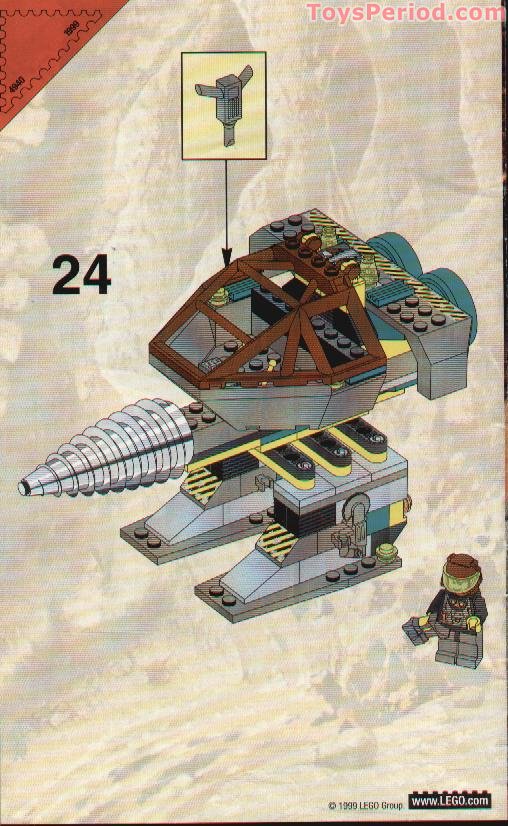 LEGO 4940 Granite Grinder Instructions and Parts List