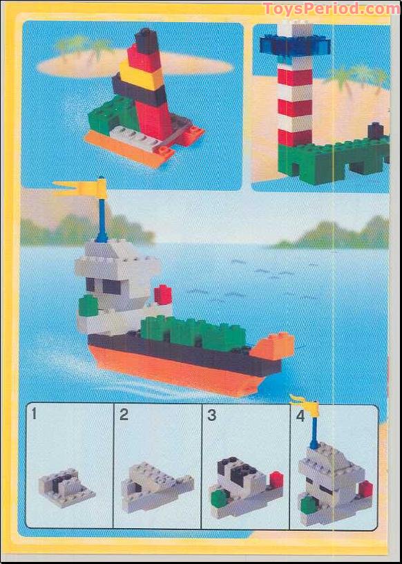 LEGO 4278 Blue Tub Instructions and Parts List