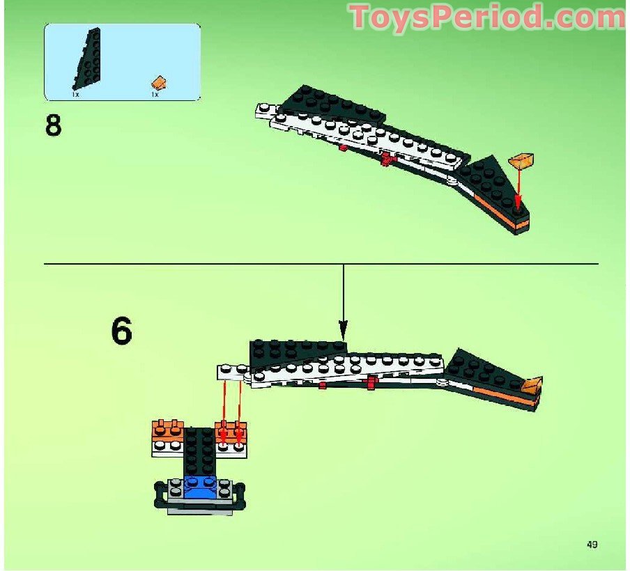 LEGO 7647 MX-41 Switch Fighter Instructions and Parts List