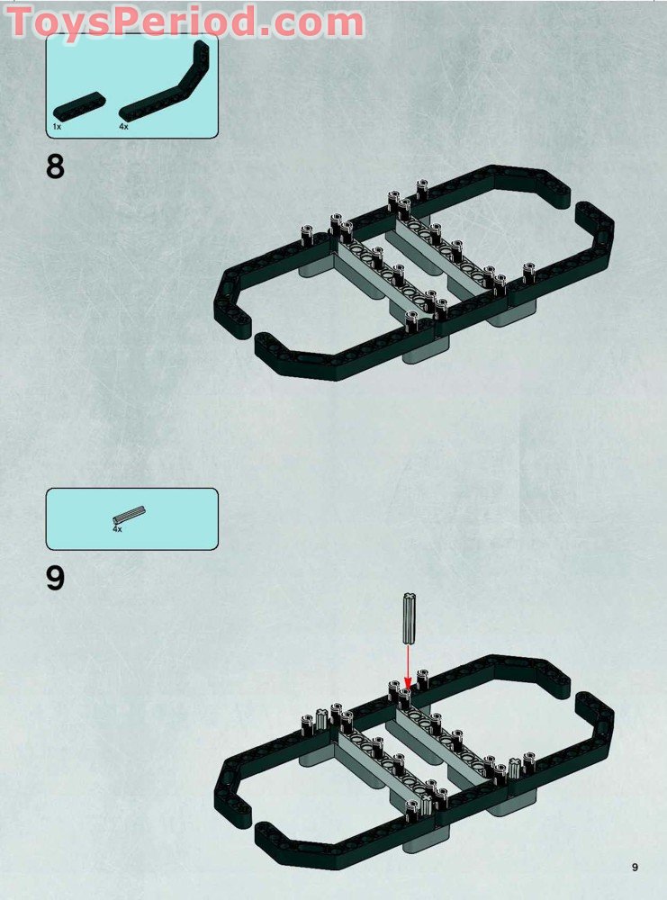 LEGO 7664 Tie Crawler Instructions and Parts List