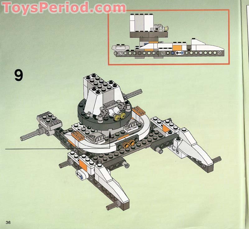 LEGO 7697 MT-51 Claw-Tank Ambush Instructions and Parts List