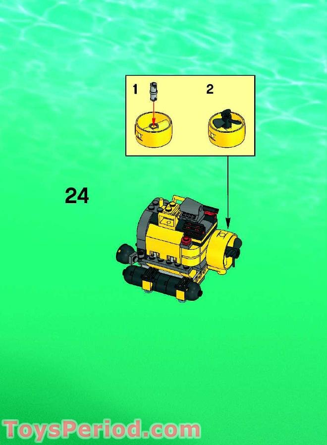 LEGO 7775 Aquabase Invasion Instructions and Parts List