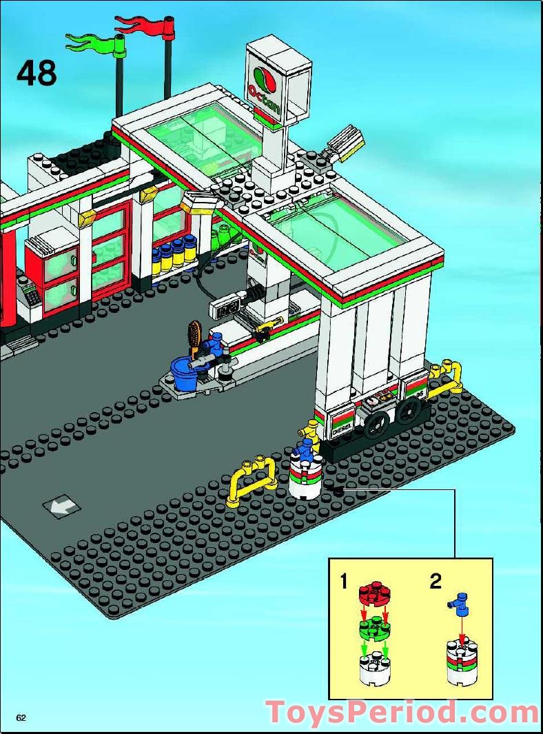 LEGO 7993 Service Station Instructions and Parts List