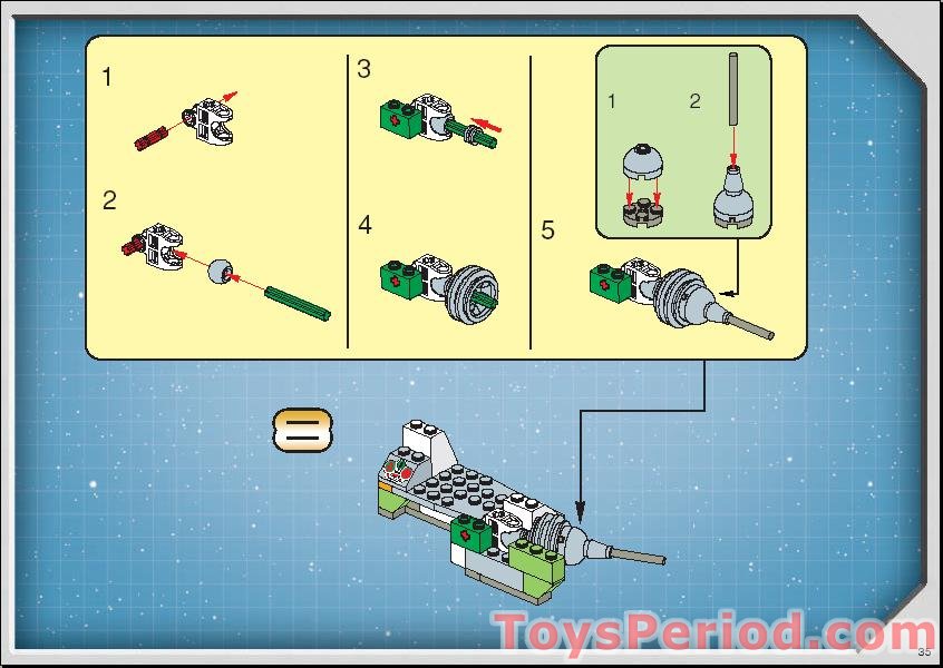 LEGO 7163 Republic Gunship Instructions and Parts List
