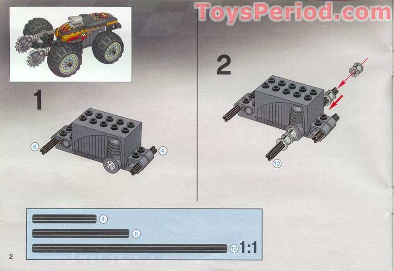 LEGO 8648 Buzz Saw Instructions and Parts List
