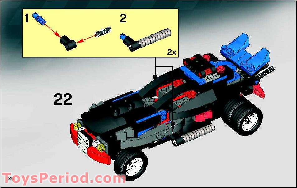 LEGO 8669 Fire Spinner 360 Instructions and Parts List